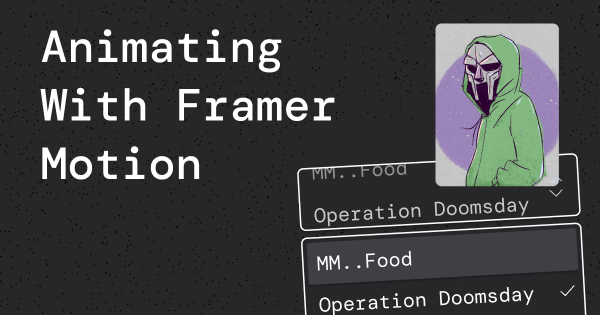 Simple slide-up and out animation with framer-motion